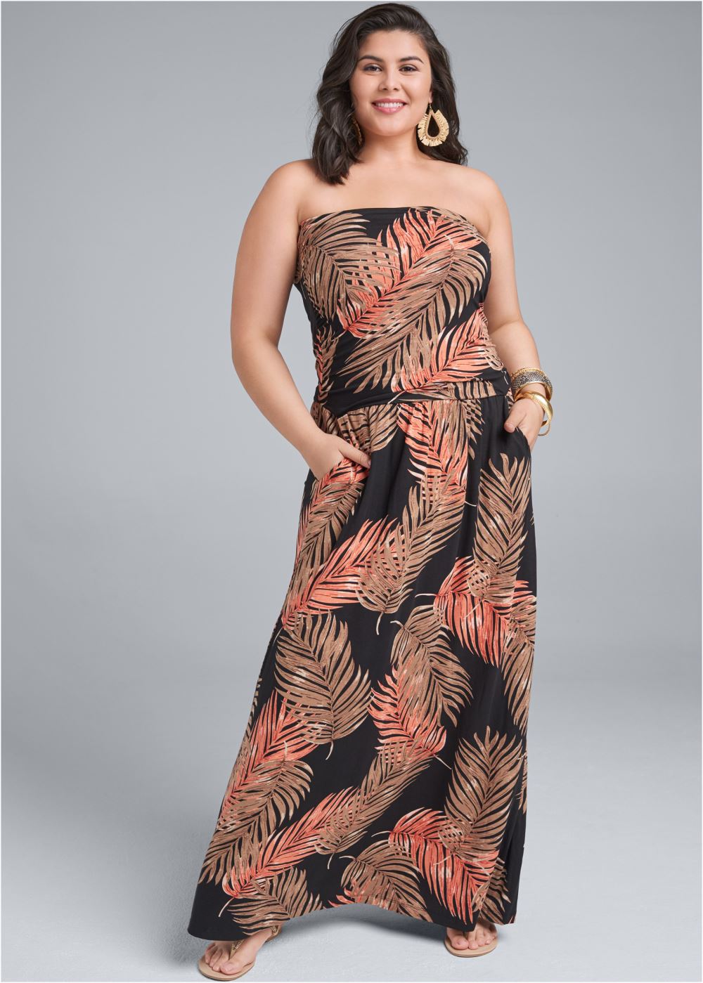 Venus Plus Size Strapless Maxi Dress [Venus Clothing 2744] - $35.40 ...